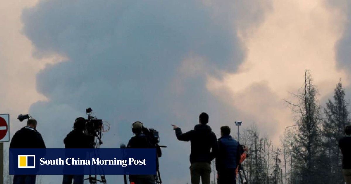 Thousands flee Canadian wildfire almost the size of Hong Kong | South ...