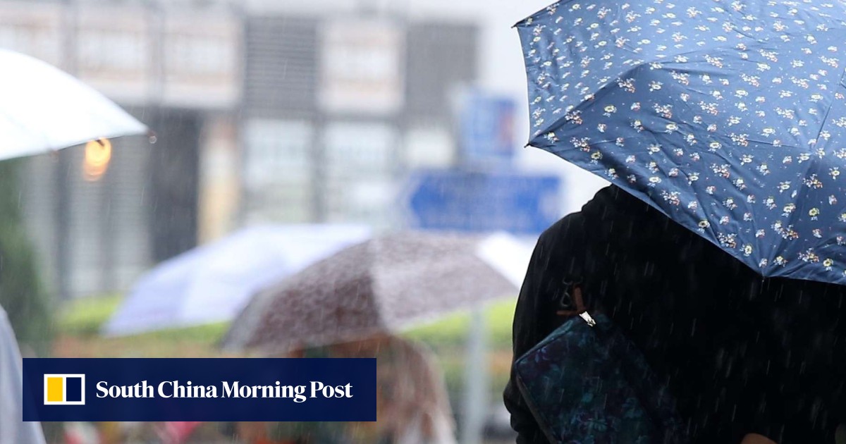 New Territories battered by rain as worst of storm passes in Hong Kong ...