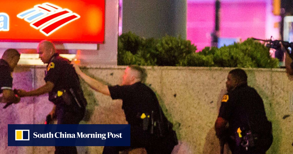 War zone: downtown Dallas shattered by sniper attacks, gunman killed by ...