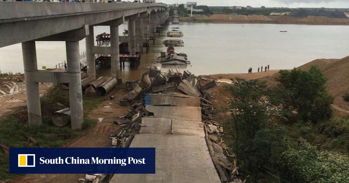 Three missing in Chinese bridge collapse | South China Morning Post