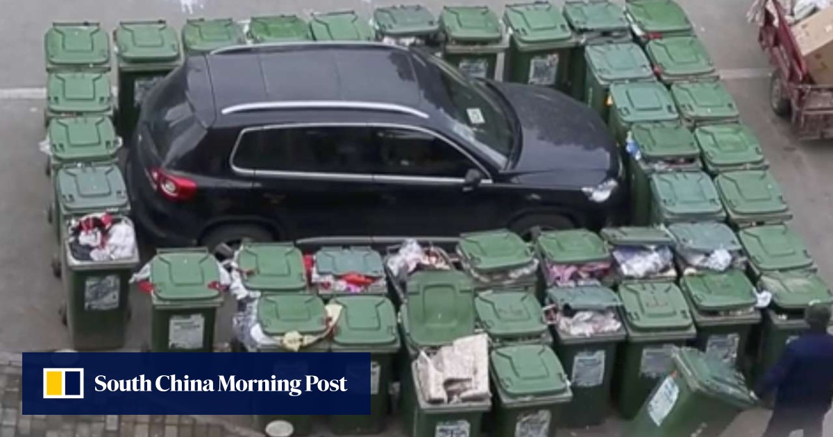 Angry Chinese cleaner ‘impounds’ illegally parked car with dozens of ...
