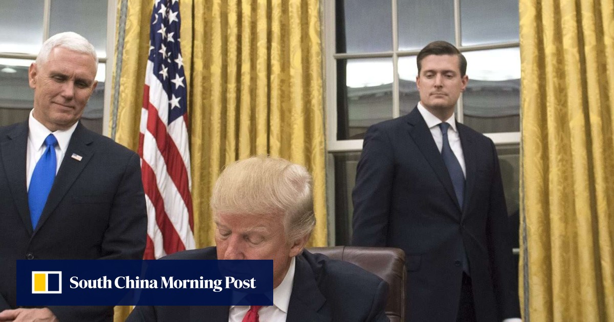President Donald Trump gives the Oval Office a makeover – introducing ...