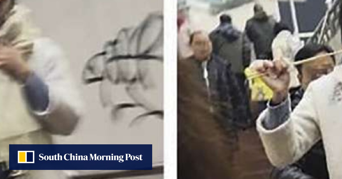 Chinese pickpocket caught in the act in photograph – just as he steals ...