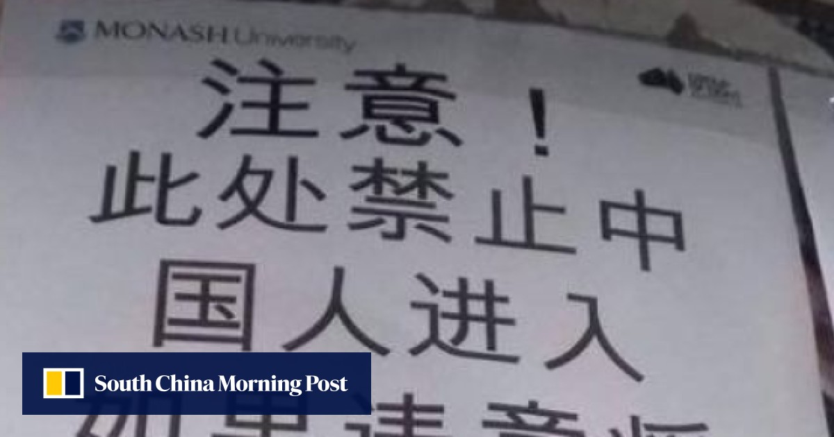 Australian universities condemn anti-Chinese posters put up on campus ...