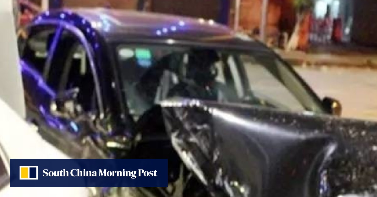 ‘Drunk driving’ Chinese couple leaves 11 cars damaged while trying to ...
