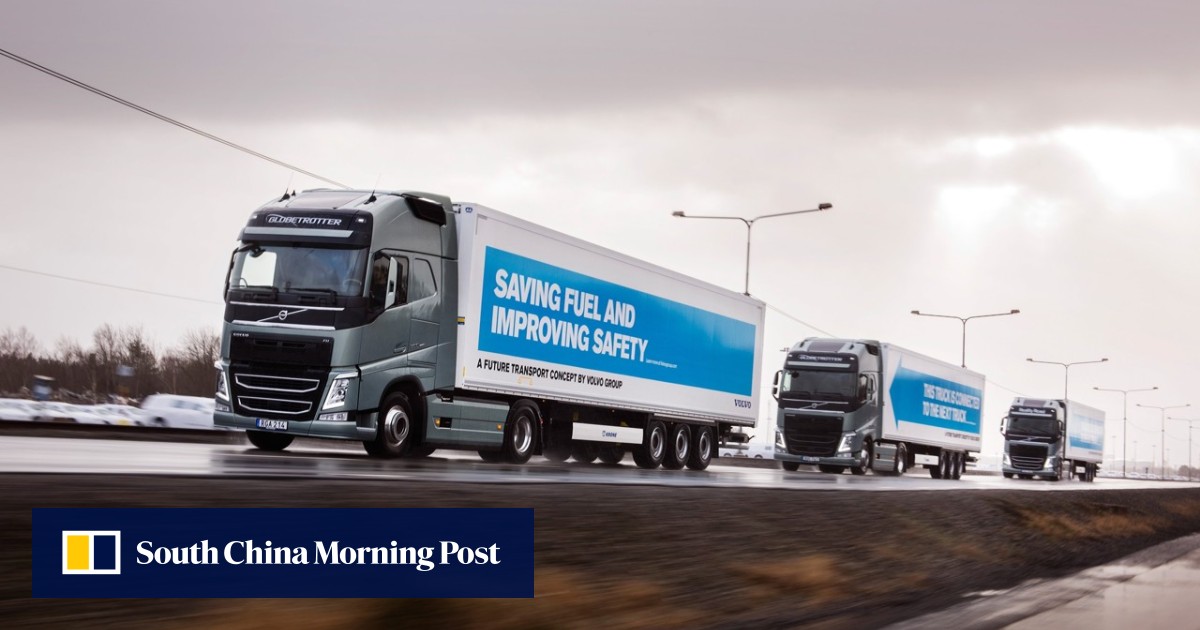 Semi-automated truck convoys get green light for trials on British ...