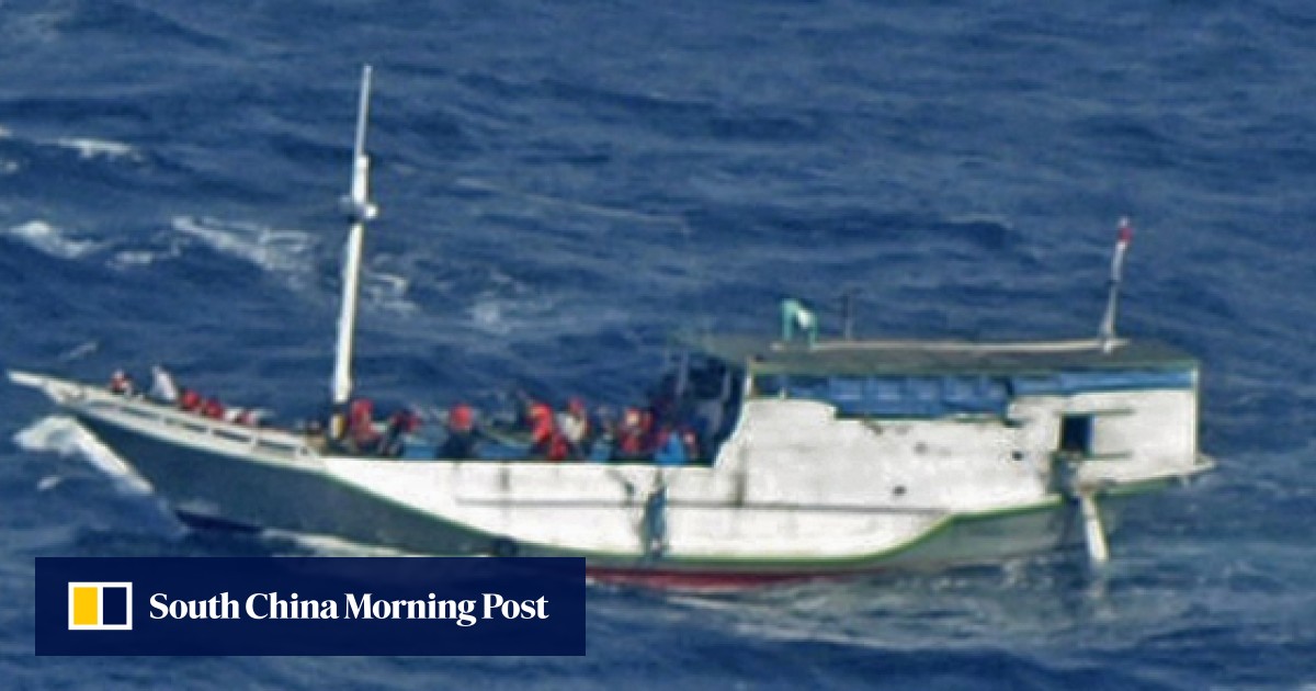 Boat carrying suspected people smugglers and Chinese men landed on ...