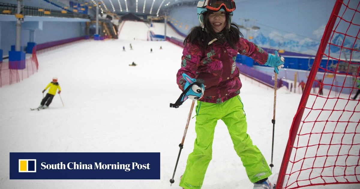 Chinese skiers cool off at world’s largest indoor ski park as ...