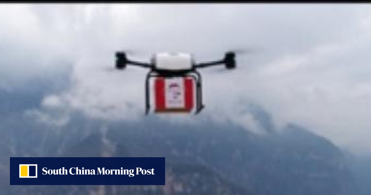 China’s first medical drone delivers essential supplies to cliff-top ...