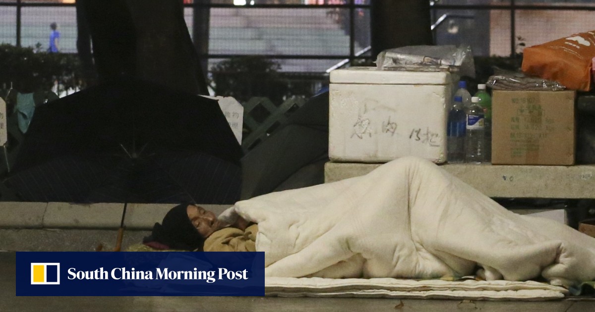 Hong Kong’s homeless retreat to temporary shelters as cold weather hits ...