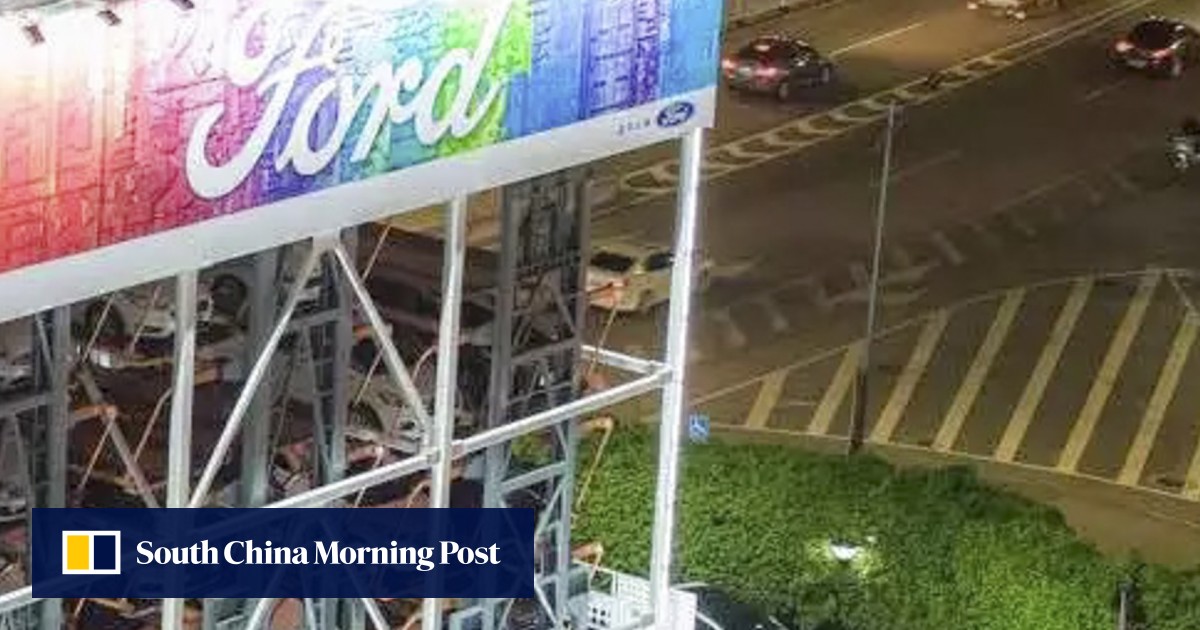 Alibaba and Ford unveil car vending machine in Guangzhou | South China ...