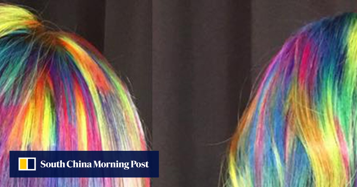 US hairstylist goes viral on Instagram with rainbow styles, but stays ...