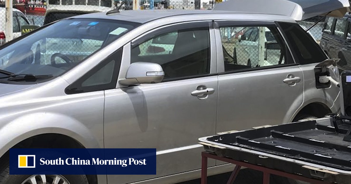 Electric car with secret compartment used to smuggle phones and ...