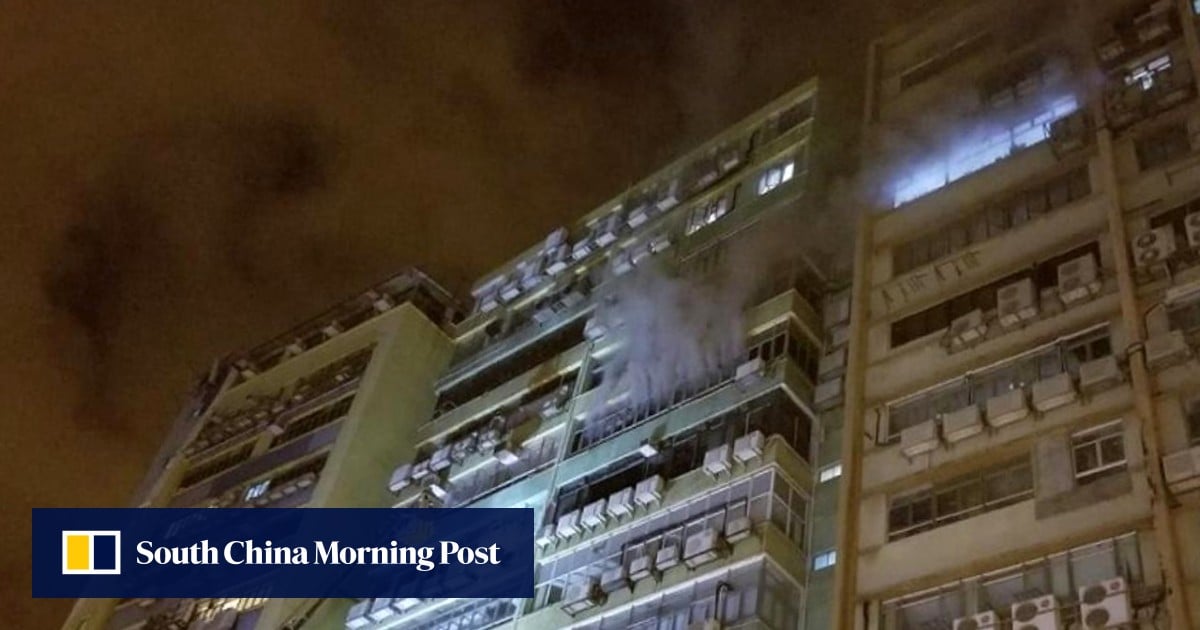 Hong Kong firefighters put out early morning third-alarm blaze at old ...