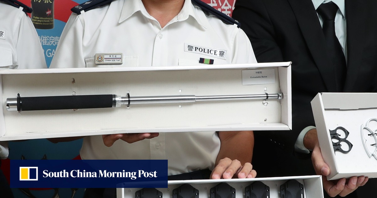 More tourists in Hong Kong bringing illegal extendable batons, airport ...