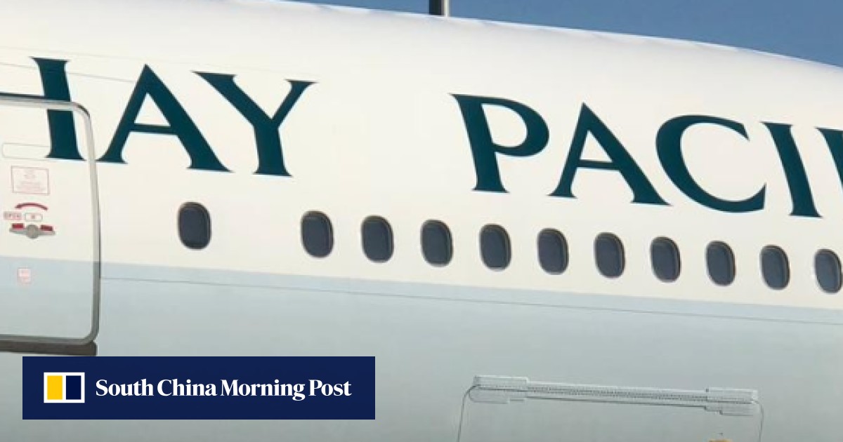 Cathay Pacific aeroplane gets new paint job, complete with massive ...