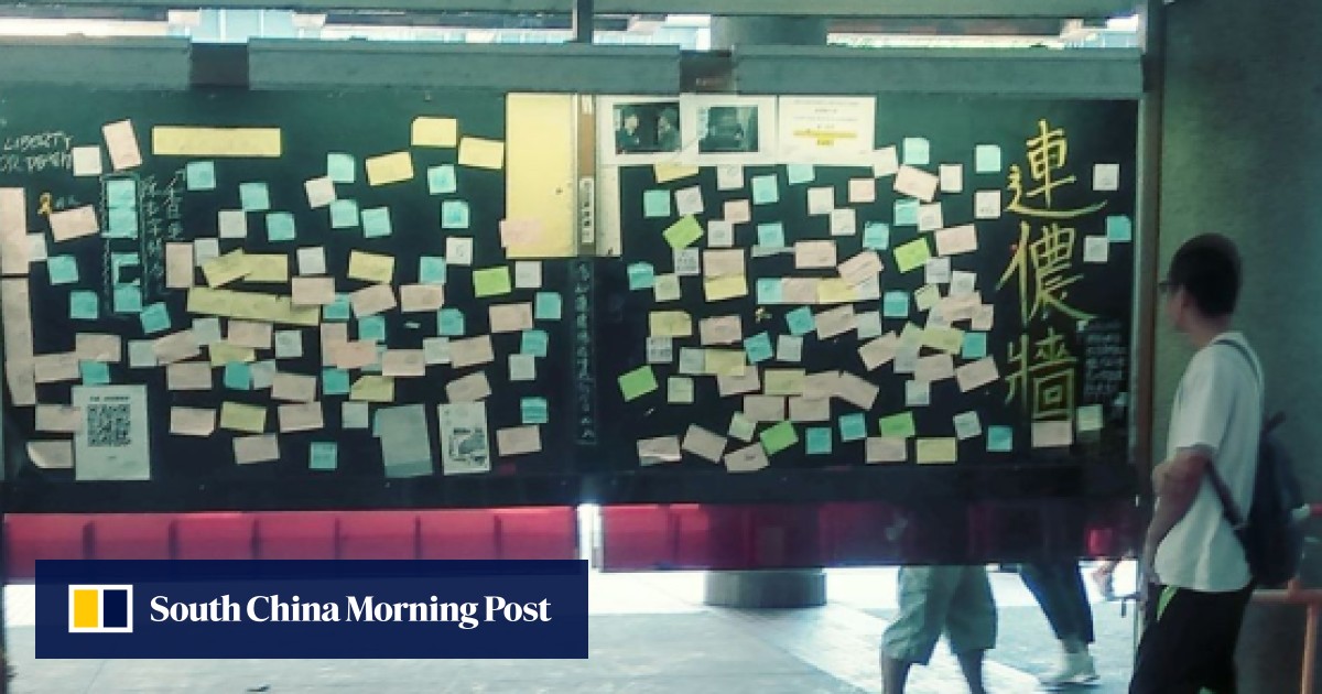 PolyU ‘democracy wall’ row escalates as ‘student tears down’ paper ...