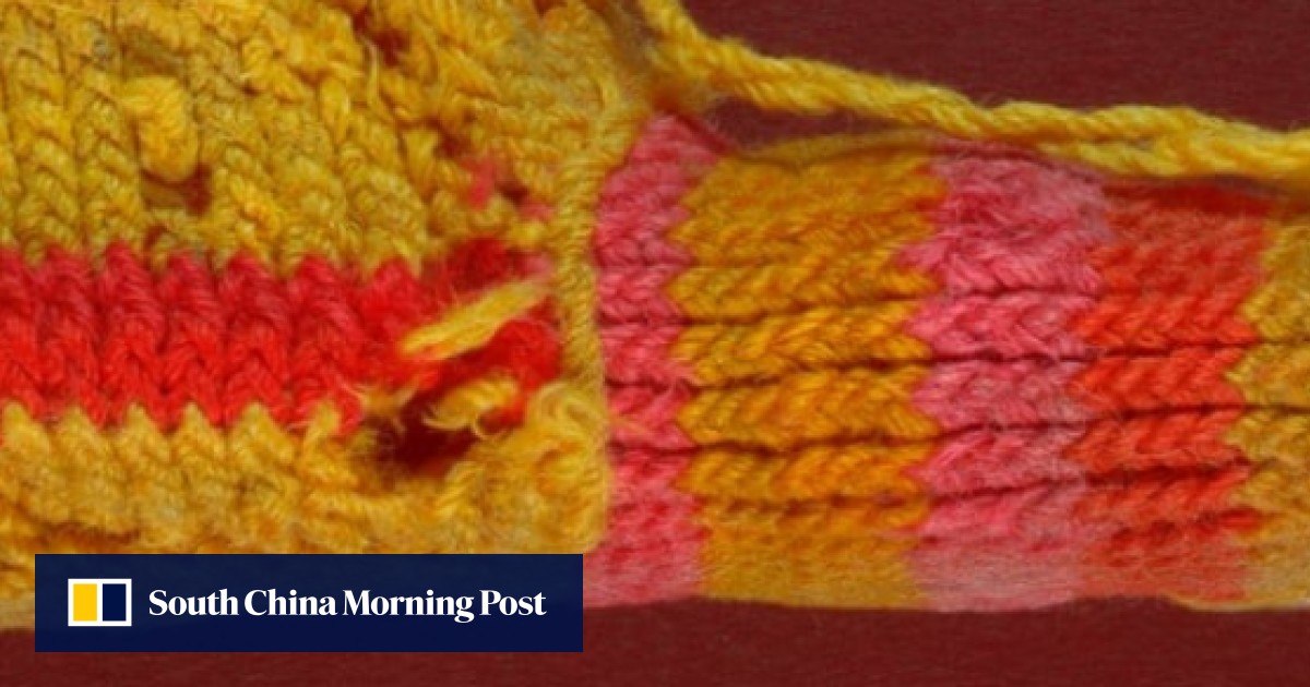 How secrets of ancient Egyptian child’s stripy sock were unravelled ...