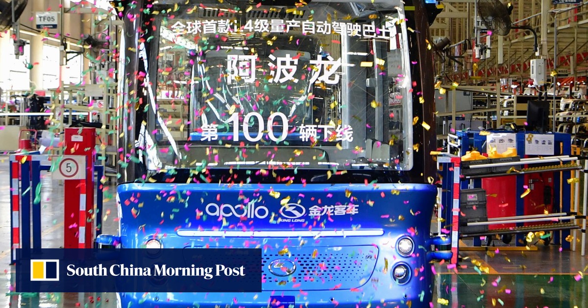 Baidu demonstrates self-driving buses in China as the technology moves ...