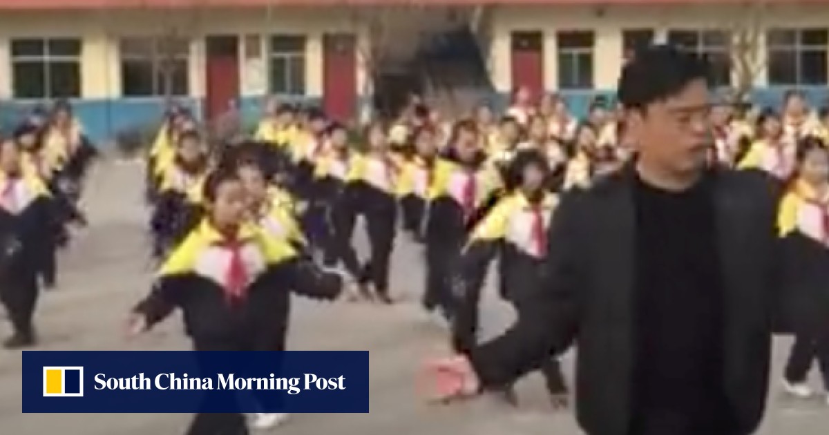 Chinese school principal breaks the rules with his bold dance move ...